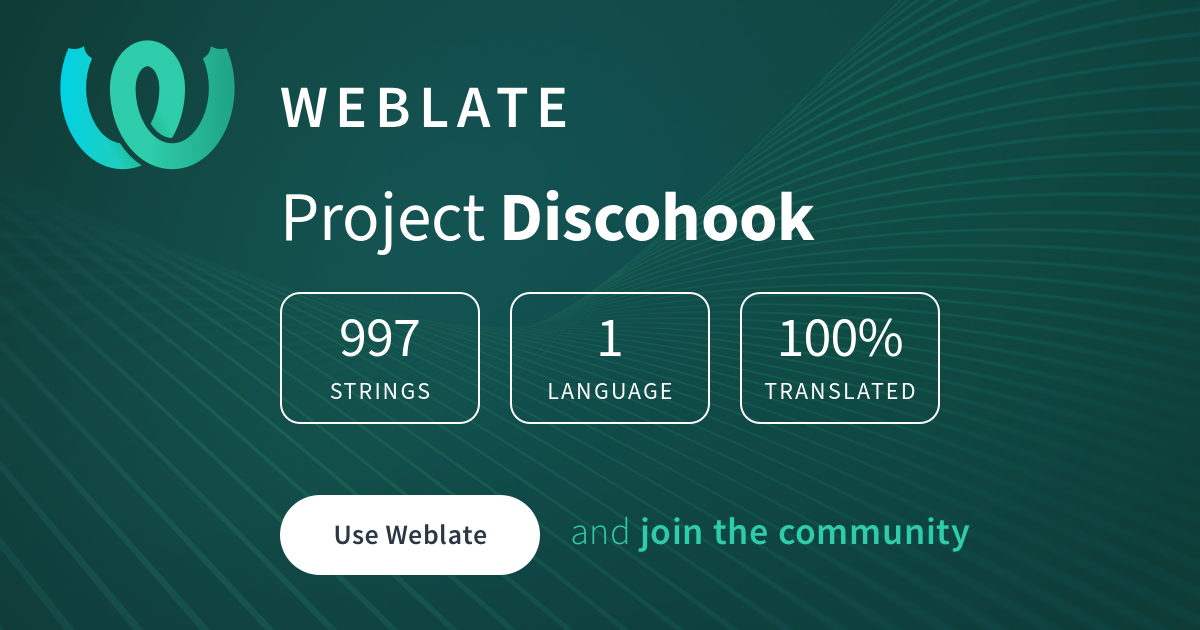Discohook - English @ Weblate